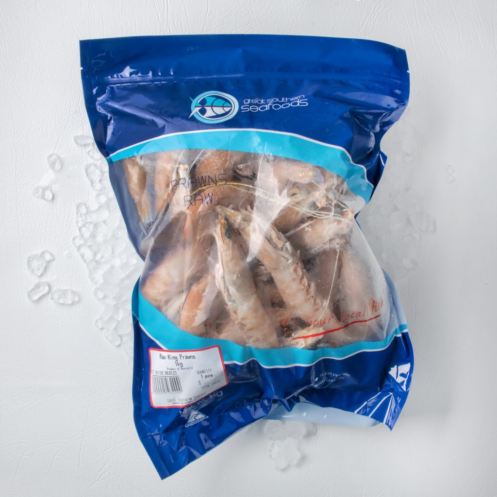 Raw King Prawns - Great Southern Seafood